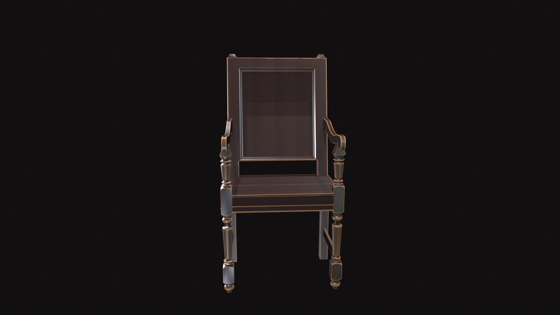 3D Medieval Chair V9 Model - TurboSquid 2313179