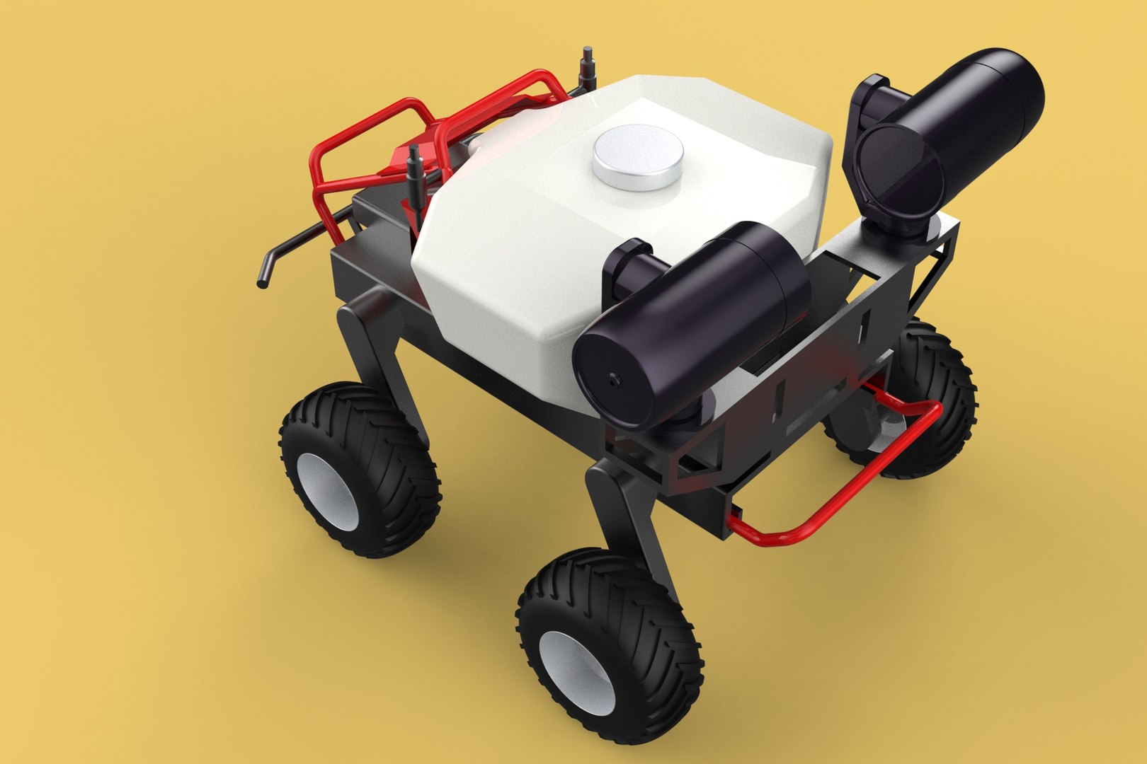 VEHICLE SPRAYER AUTONOMOUS UNMANNED ROBOT TRACTOR GROUND FIELD Model ...