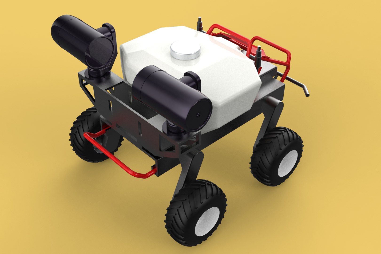 VEHICLE SPRAYER AUTONOMOUS UNMANNED ROBOT TRACTOR GROUND FIELD Model ...