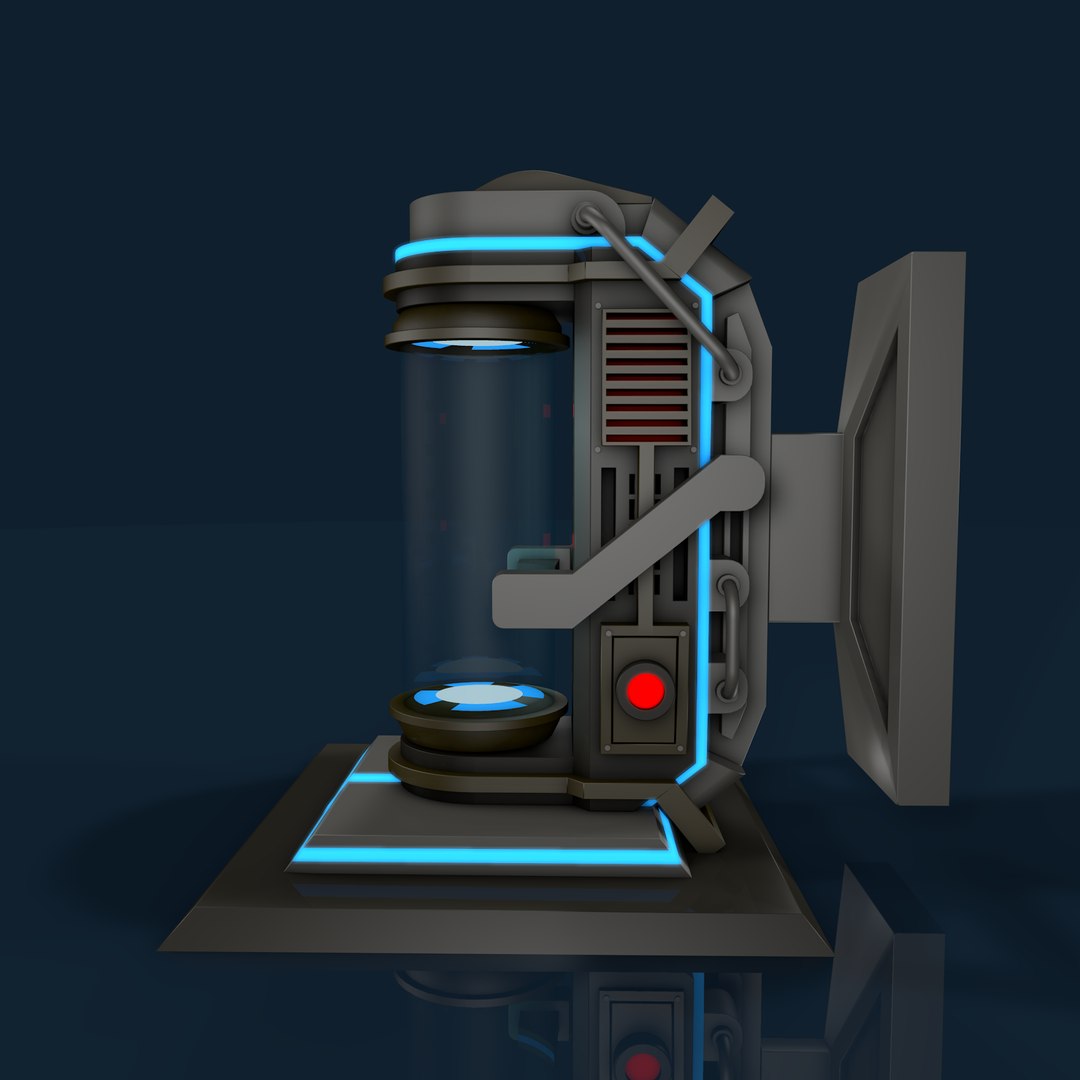 Sci Fi Liquid Container 3D Model - TurboSquid 1671295