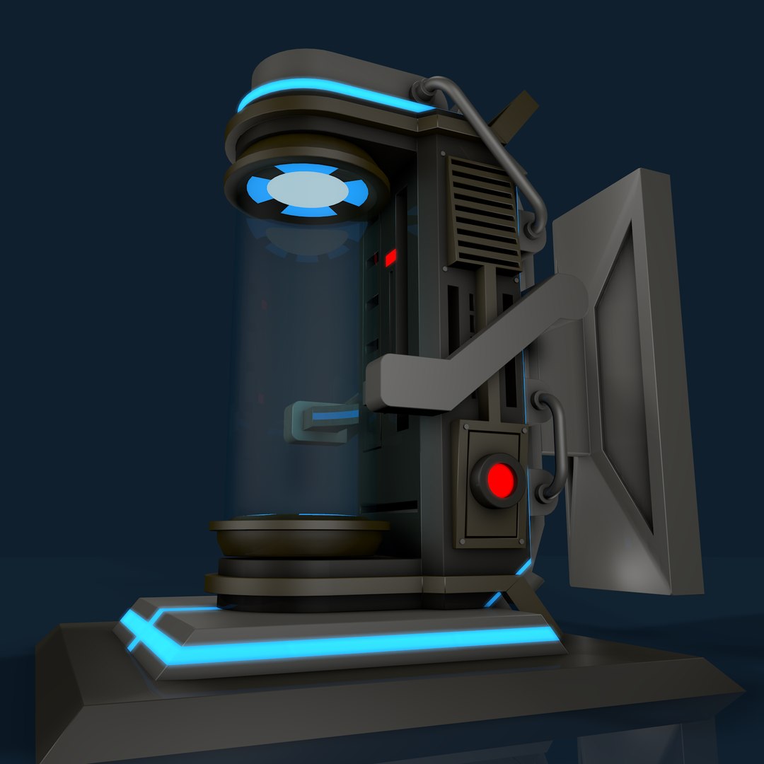 Sci Fi Liquid Container 3D Model - TurboSquid 1671295