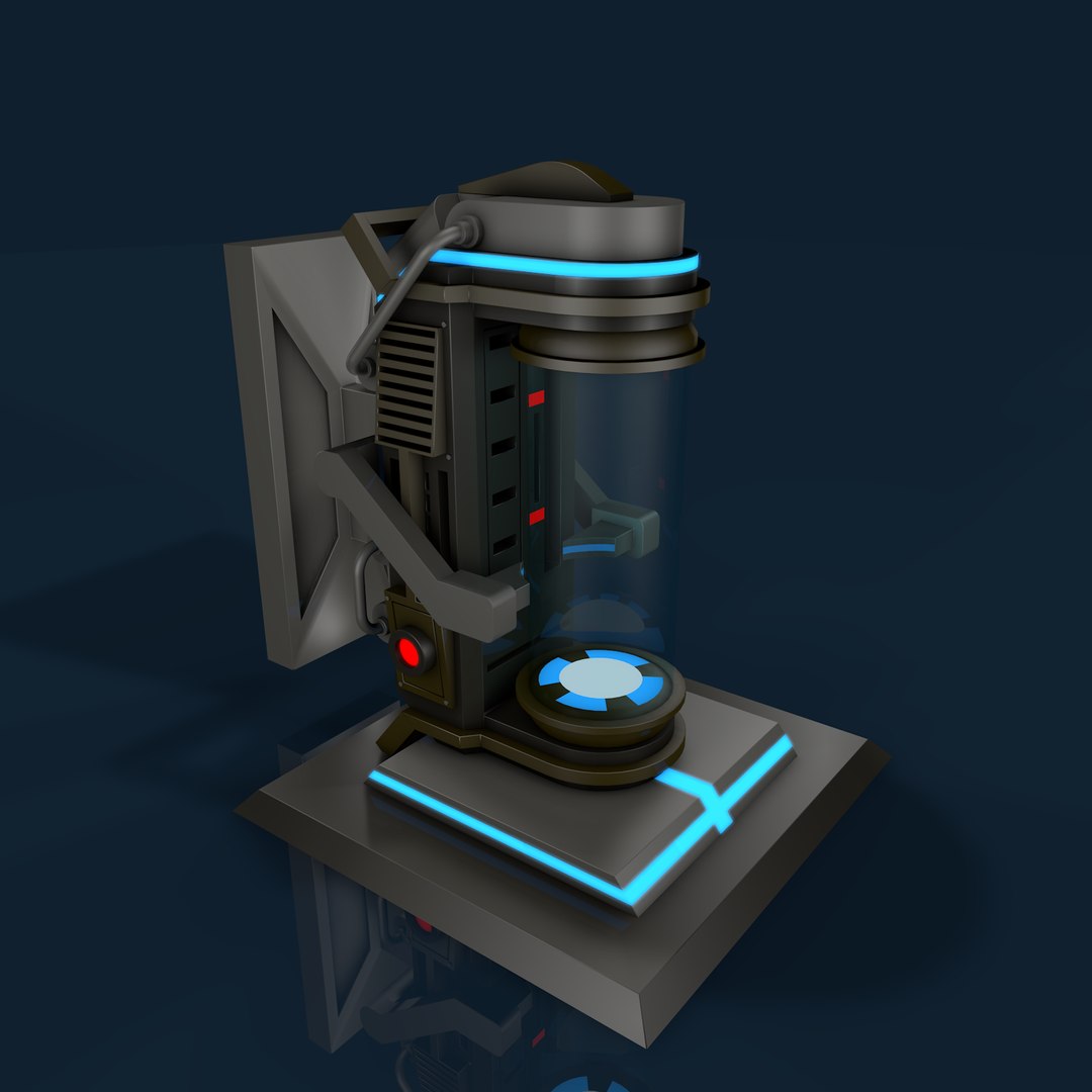 Sci Fi Liquid Container 3D Model - TurboSquid 1671295