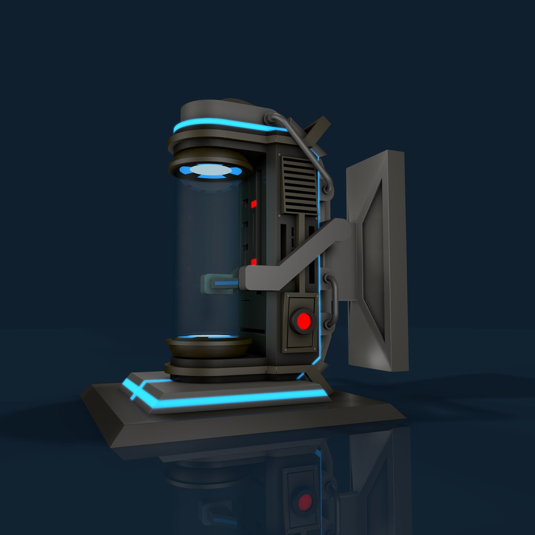 Sci Fi Liquid Container 3D Model - TurboSquid 1671295