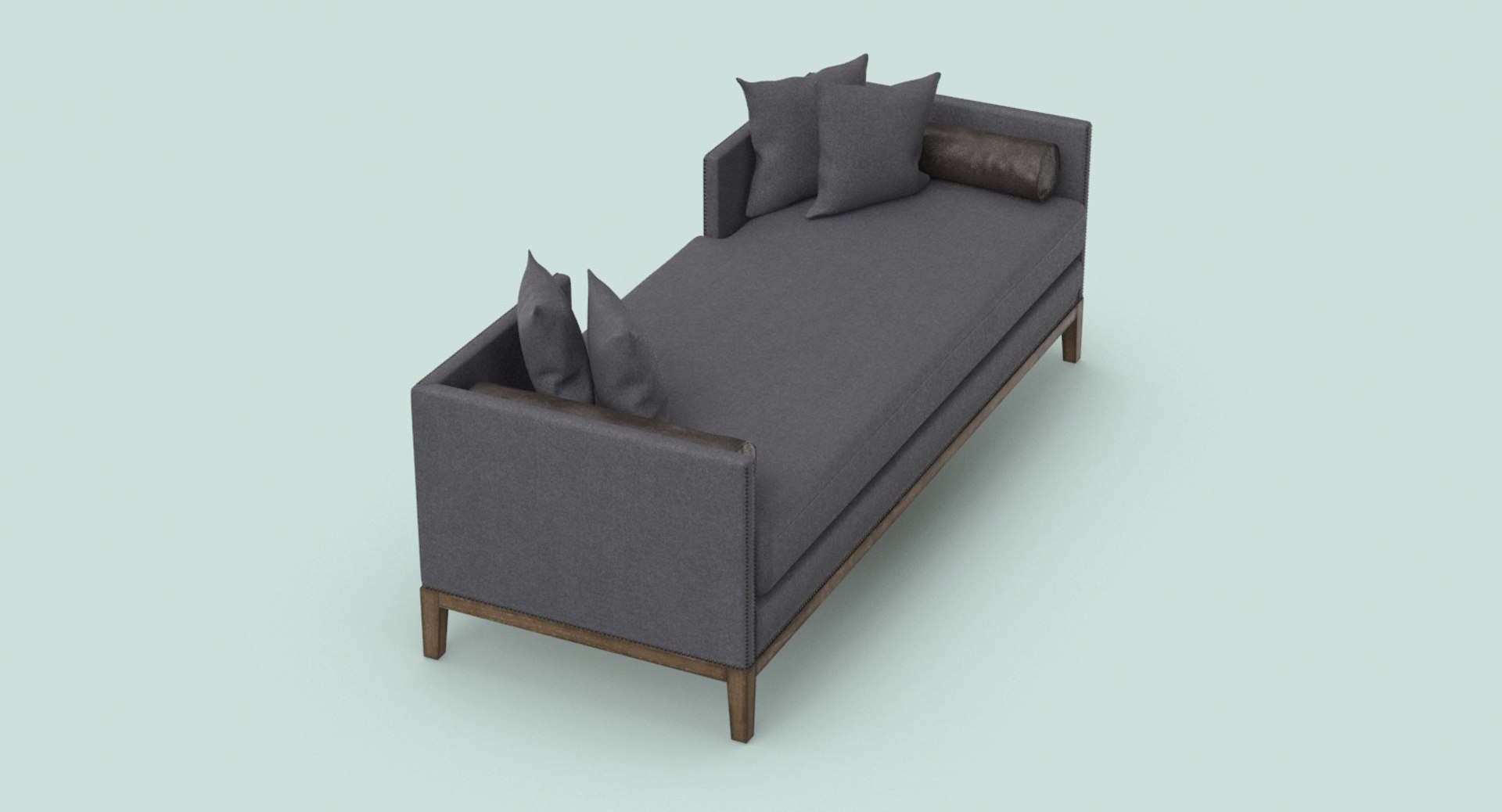 Mid-century-modern-chaise 3D model - TurboSquid 1262297