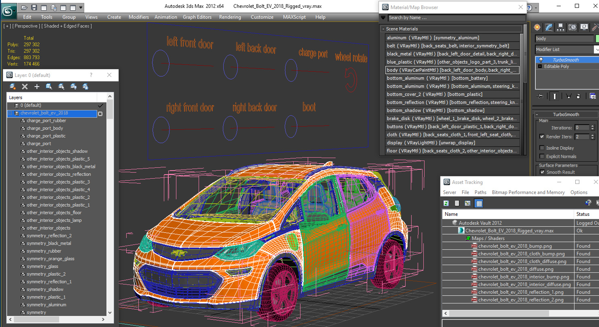 Chevrolet bolt ev 2018 model - TurboSquid 1355662