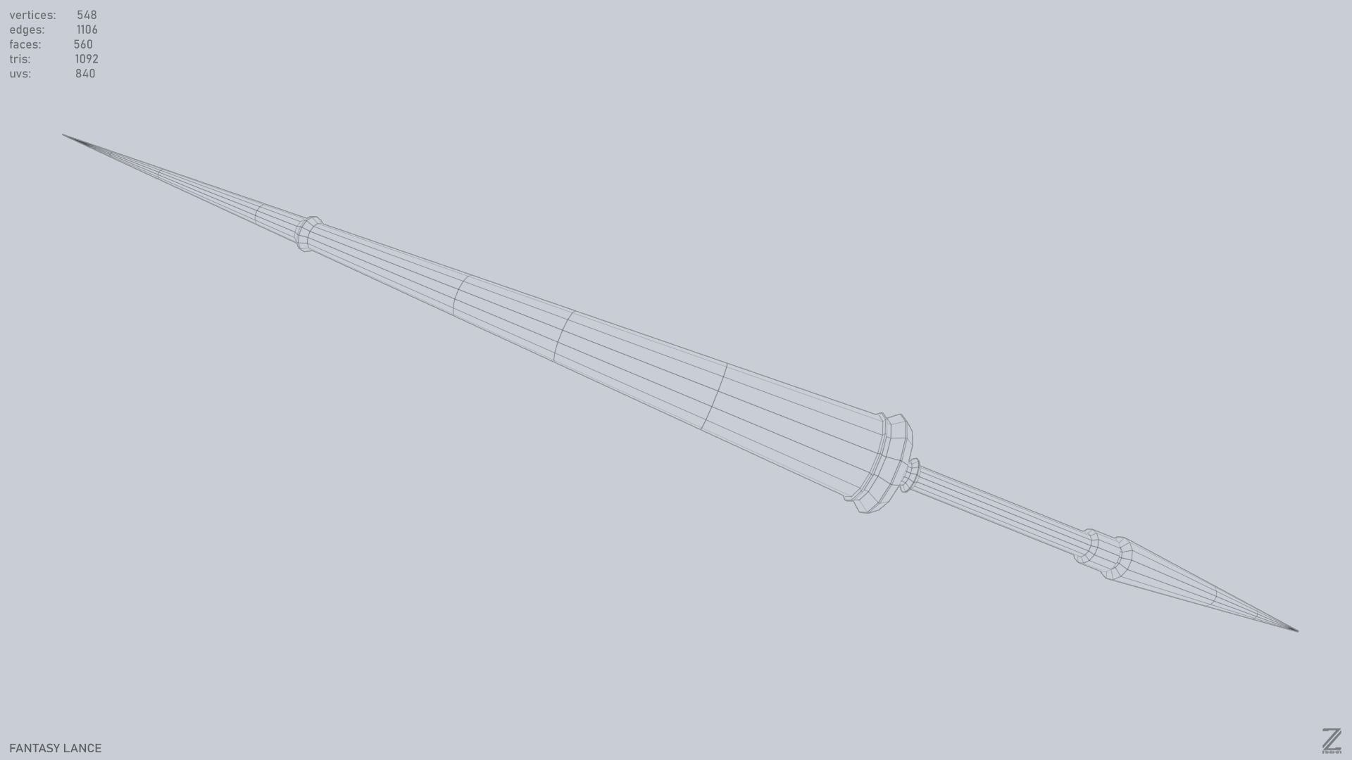 Fantasy Lance Collection 3D Model - TurboSquid 2387056