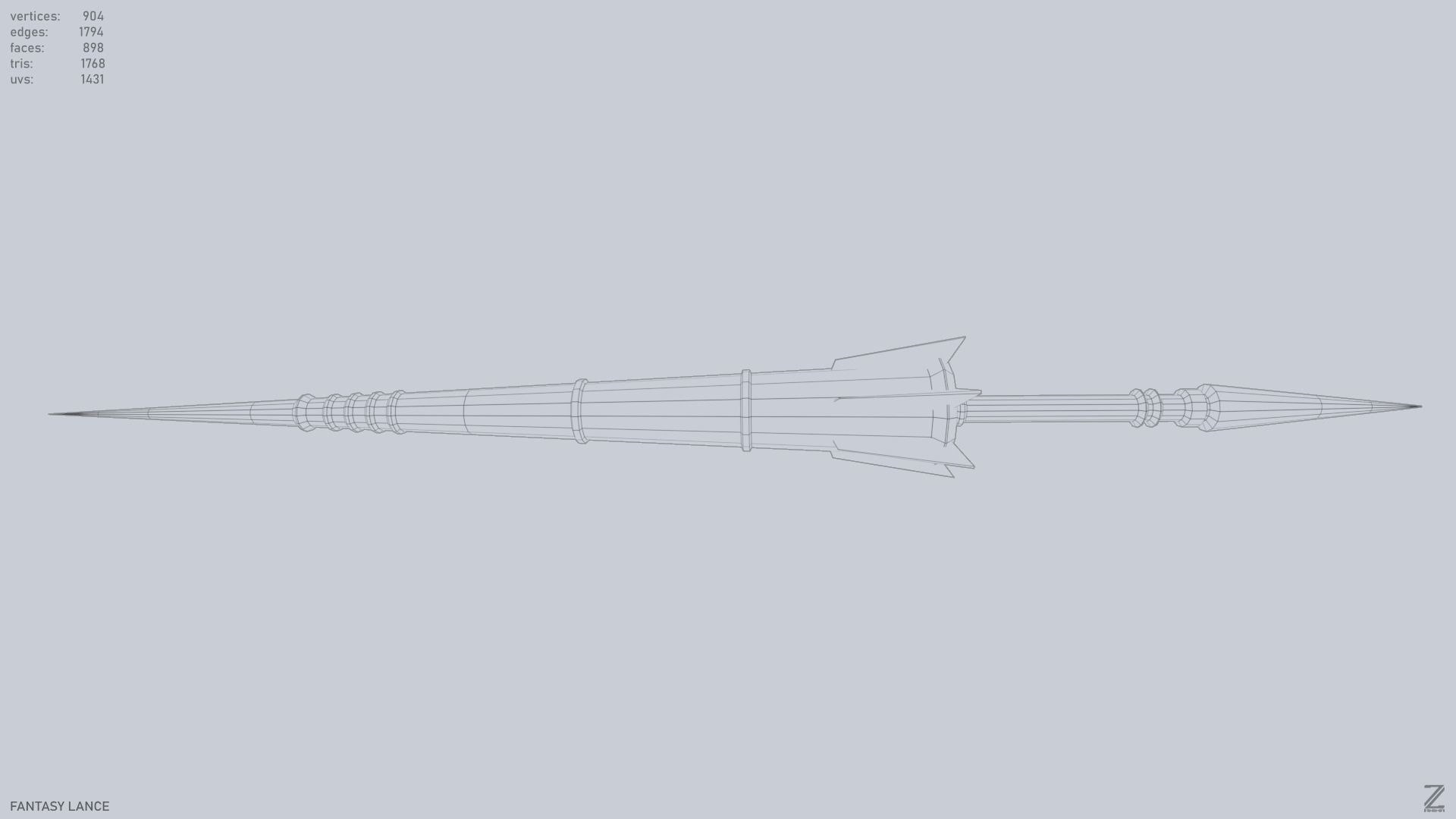 Fantasy Lance Collection 3D Model - TurboSquid 2387056