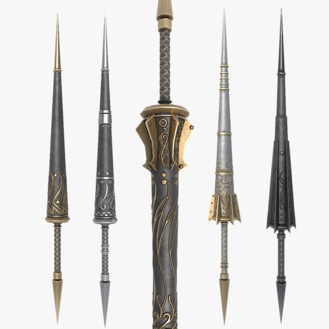 Fantasy Lance Collection 3D Model - TurboSquid 2387056