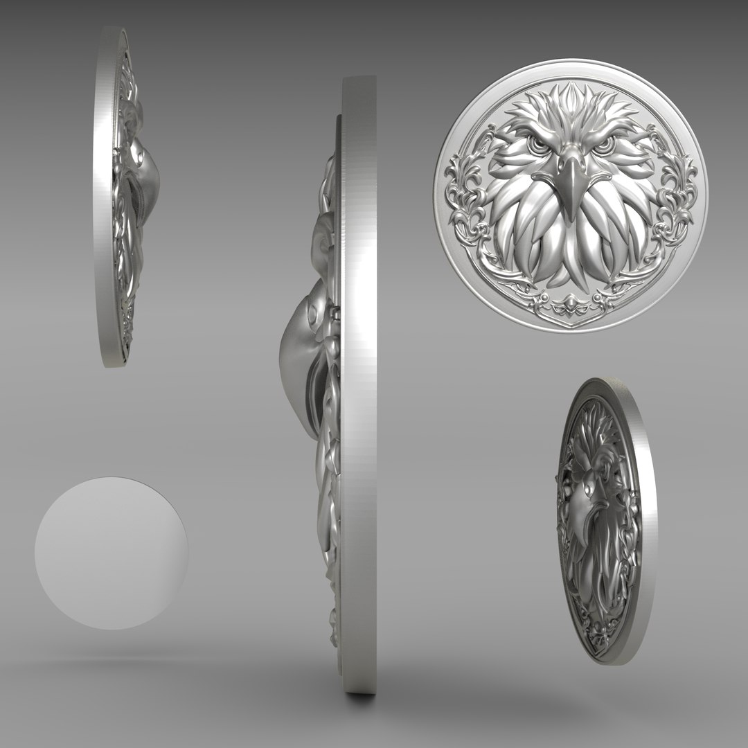 3D Eagle Coin - TurboSquid 2355767