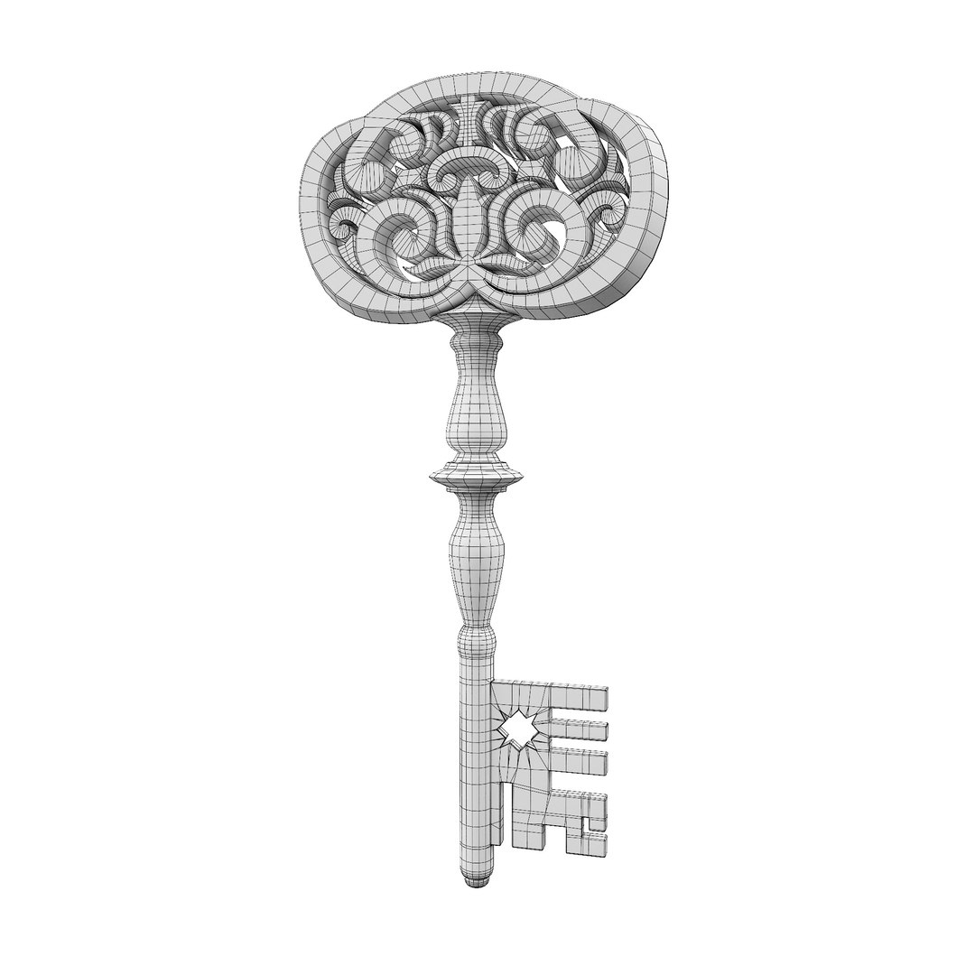 3D Antique Vintage Skeleton Key 3d Model - TurboSquid 1986962