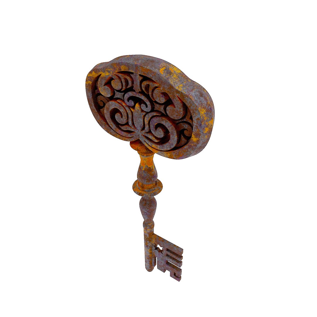 3D Antique Vintage Skeleton Key 3d Model - TurboSquid 1986962