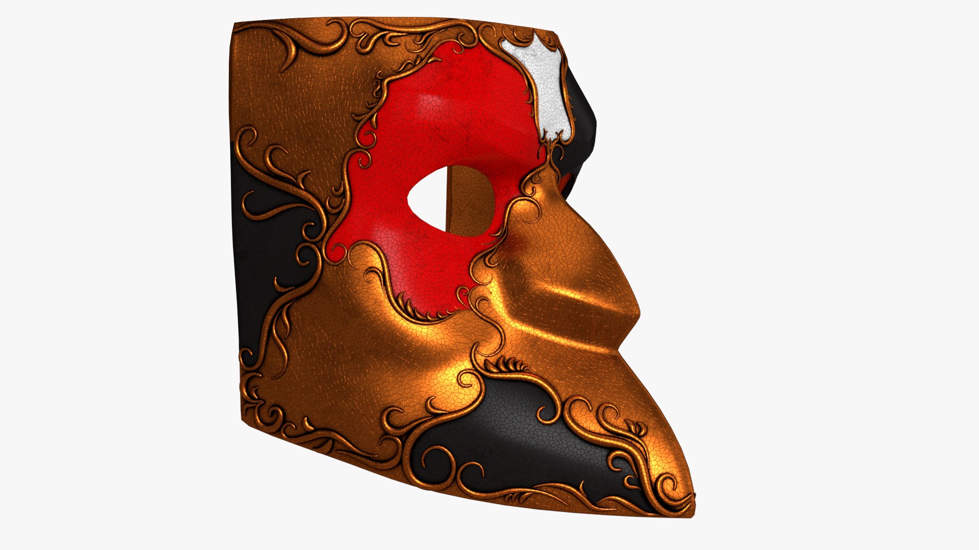 Mask Bauta Venetian 3D Model - TurboSquid 1480067