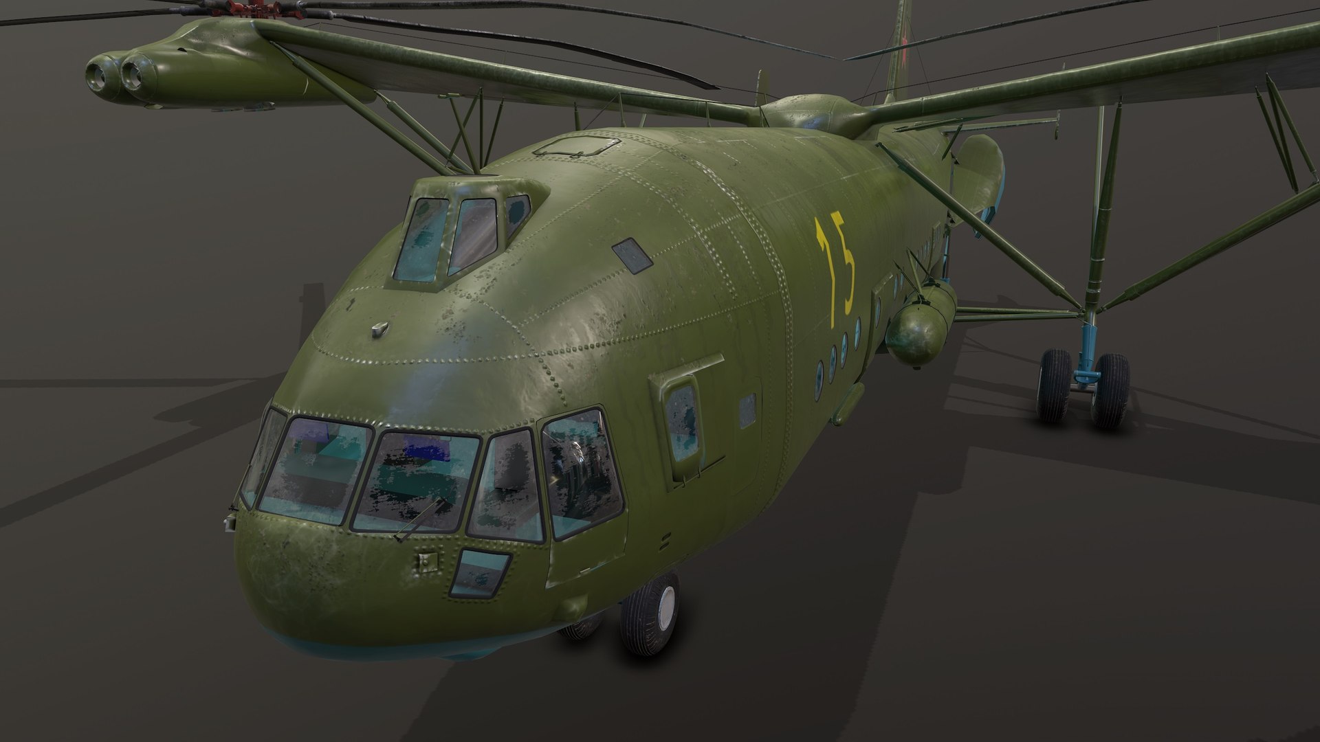 3D Helicopter Mi-12 - TurboSquid 1344966