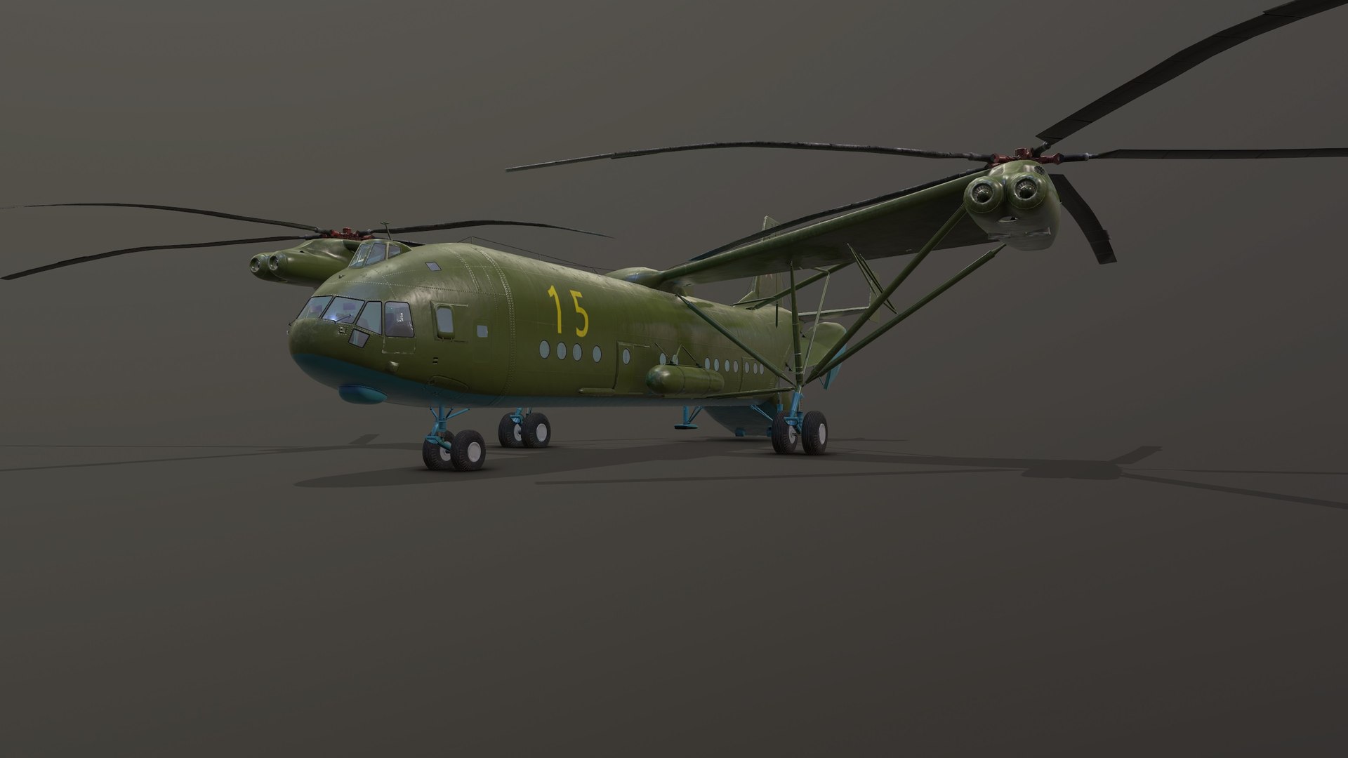 3D Helicopter Mi-12 - TurboSquid 1344966