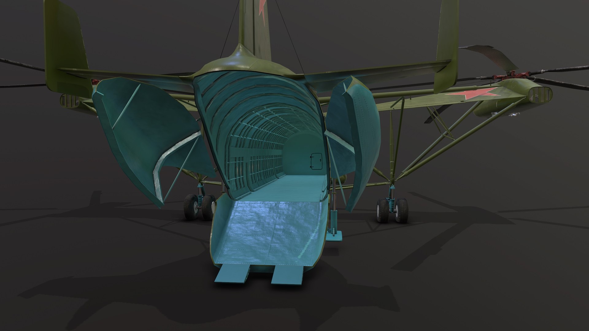 3D Helicopter Mi-12 - TurboSquid 1344966