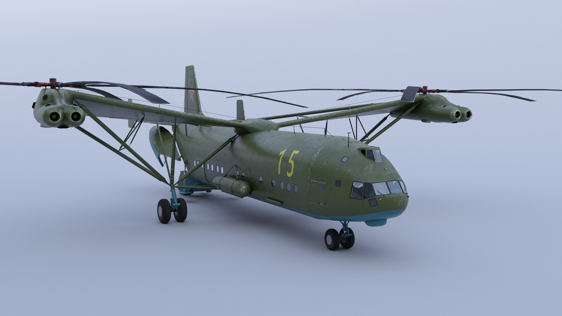 3D Helicopter Mi-12 - TurboSquid 1344966