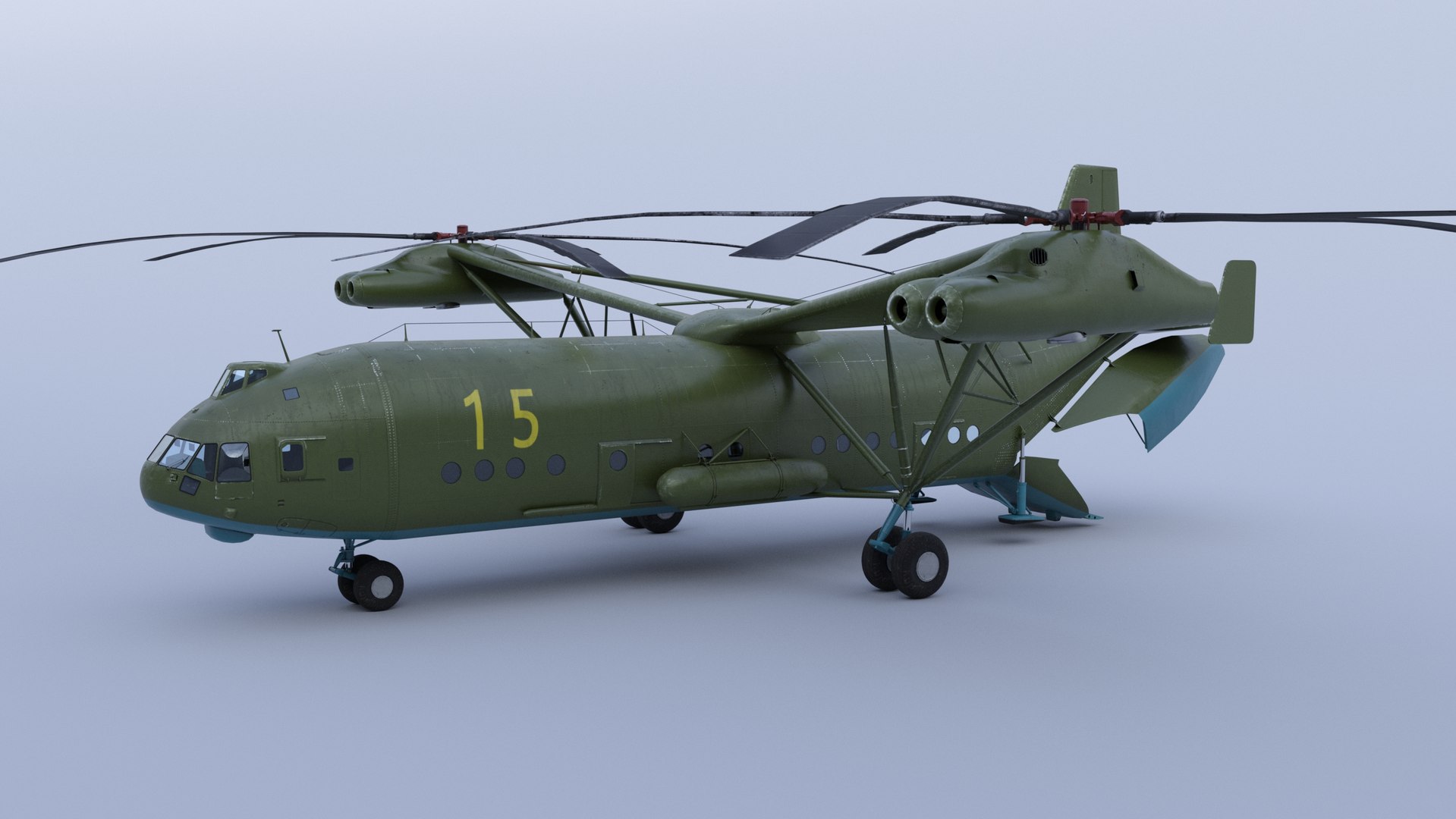 3D Helicopter Mi-12 - TurboSquid 1344966