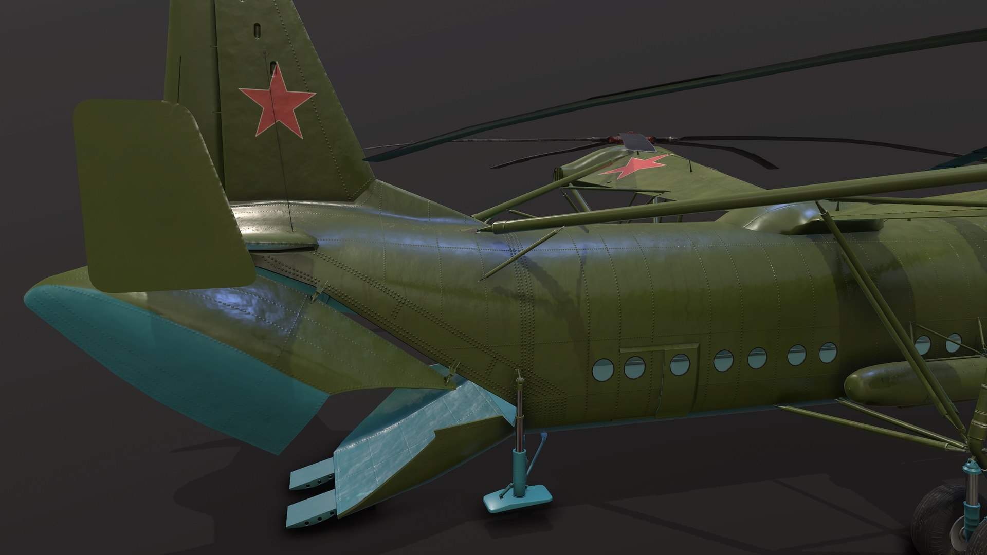3D Helicopter Mi-12 - TurboSquid 1344966