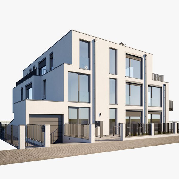 3D Modern Apartment Building - TurboSquid 1984690