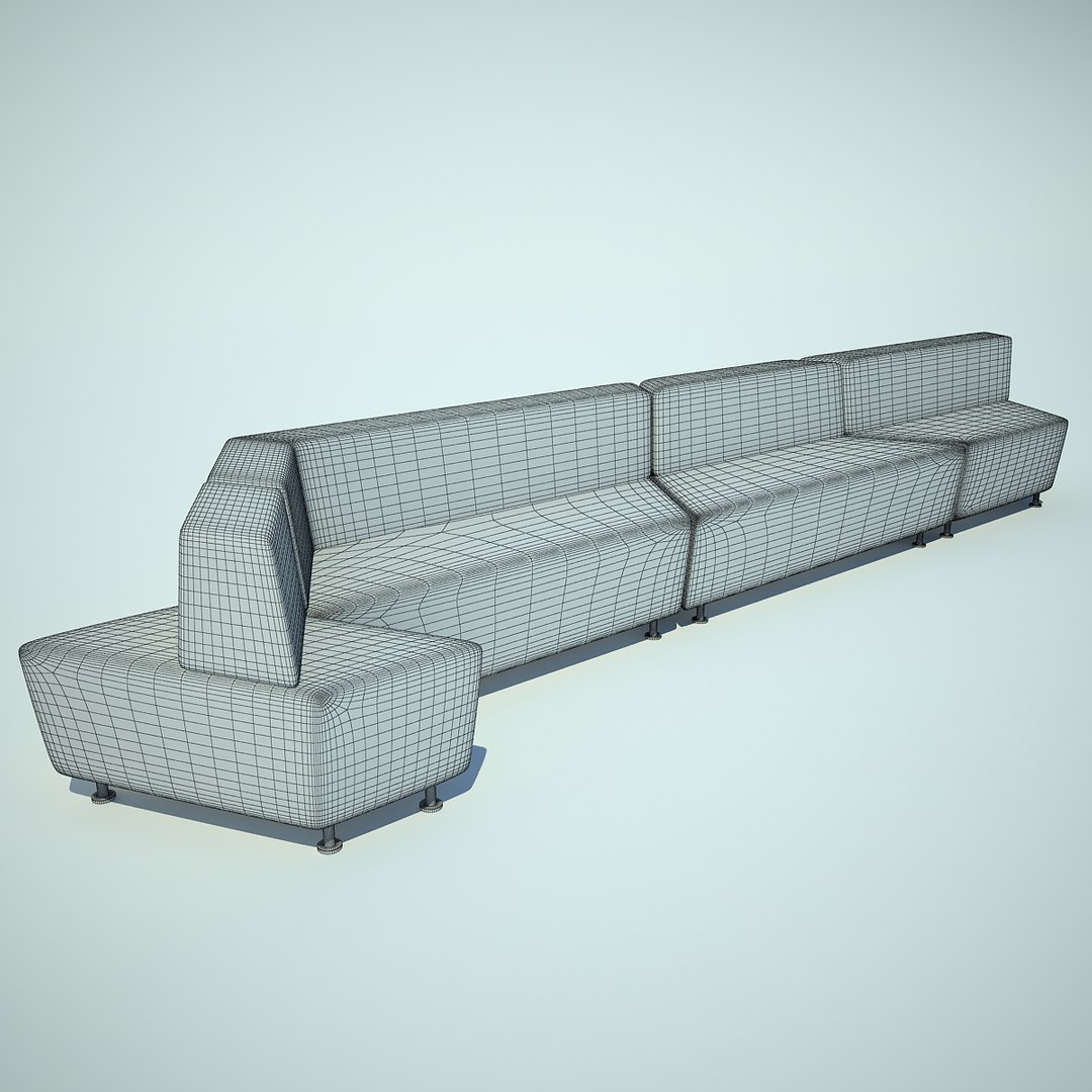 Steelcase Office Sofa 3d Model