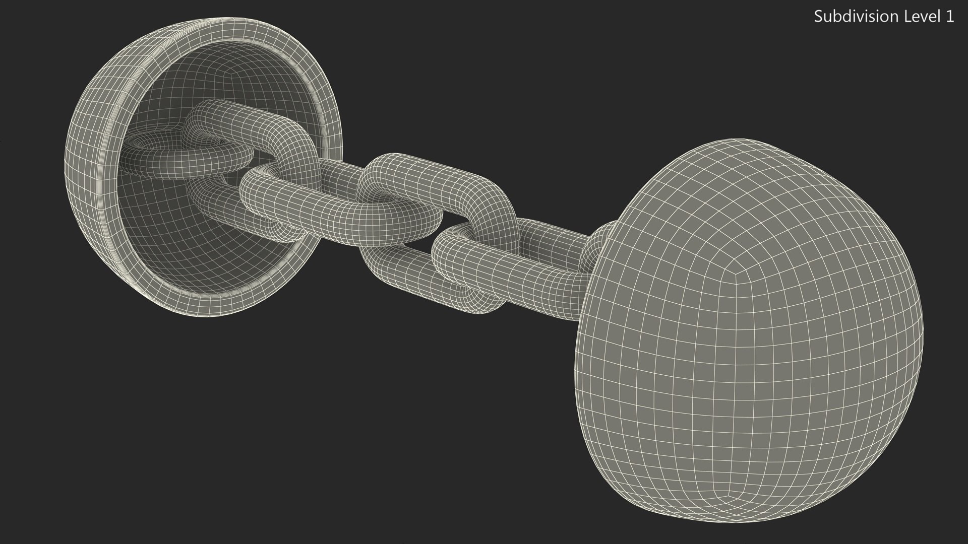 French Chain Shot Cannon Projectile 3D - TurboSquid 2181318