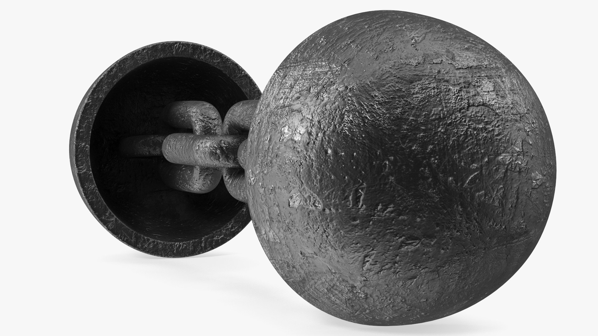 French Chain Shot Cannon Projectile 3D - TurboSquid 2181318