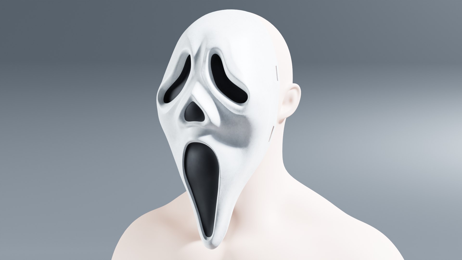 Ghostface Mask 3D Model - TurboSquid 2018603