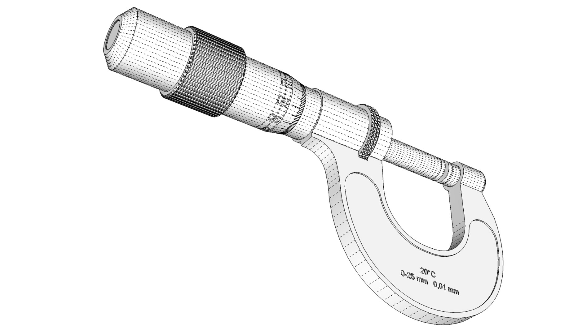 3D Micrometer - TurboSquid 1361872