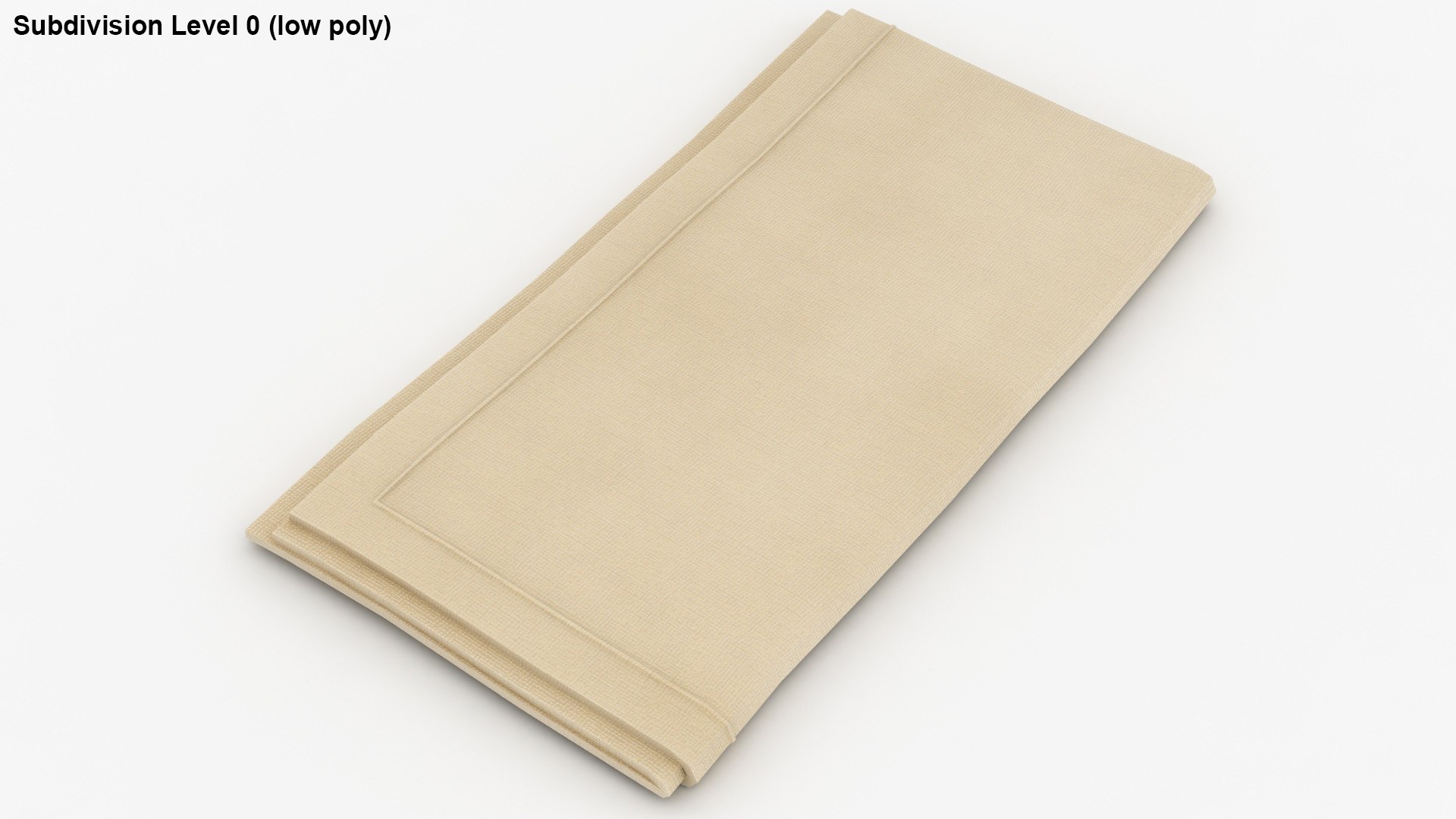 3D Realistic Folded Napkin 2 - TurboSquid 1499553