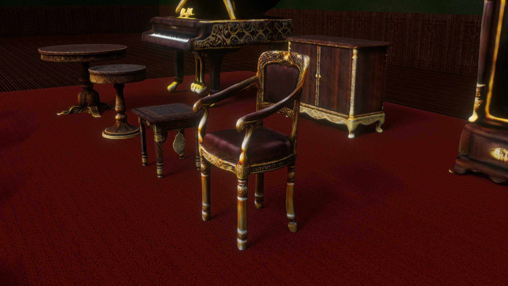 3D Antique Furniture Collections - TurboSquid 2226383