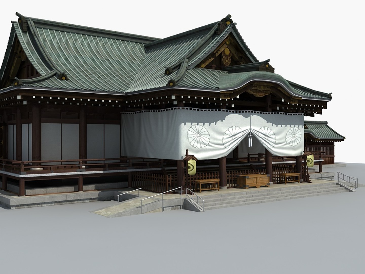 3D Japanese Temple Model - TurboSquid 1344115