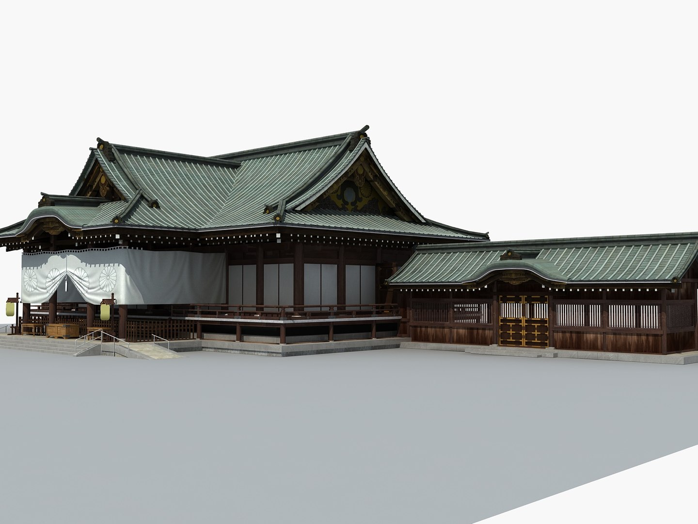 3D Japanese Temple Model - TurboSquid 1344115