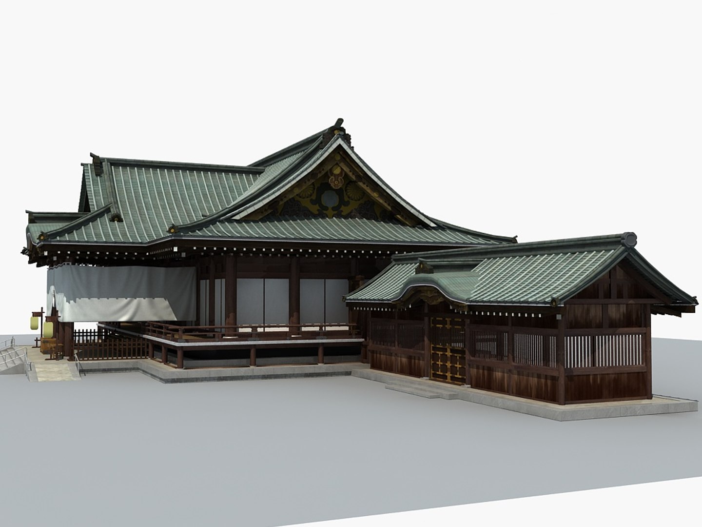 3D Japanese Temple Model - TurboSquid 1344115