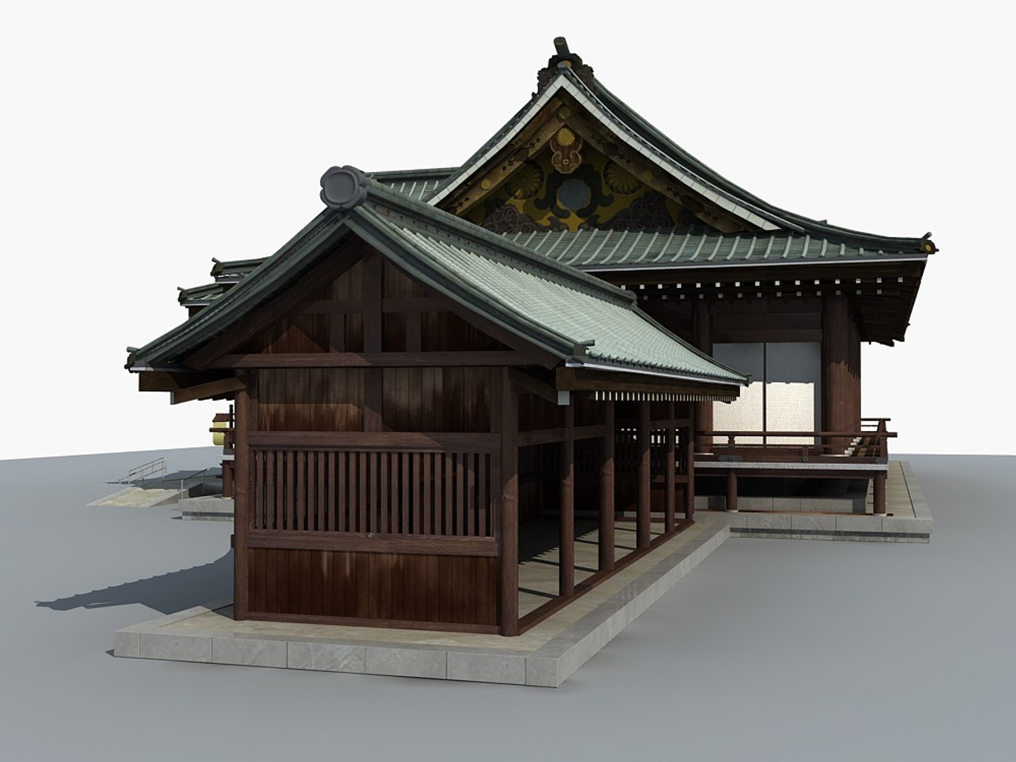 3D Japanese Temple Model - TurboSquid 1344115