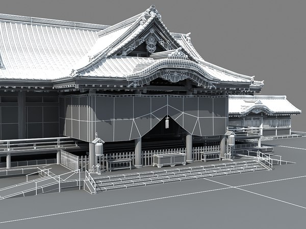 3D japanese temple model - TurboSquid 1344115