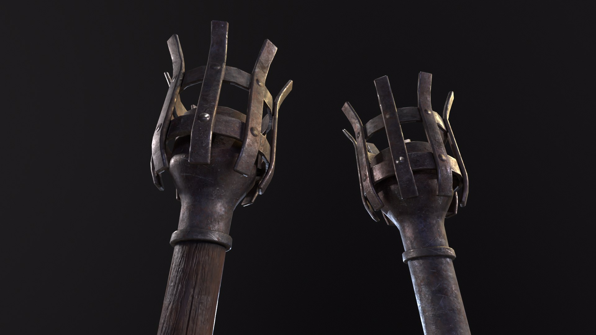 Medieval Standing Torch 3D - TurboSquid 2198281
