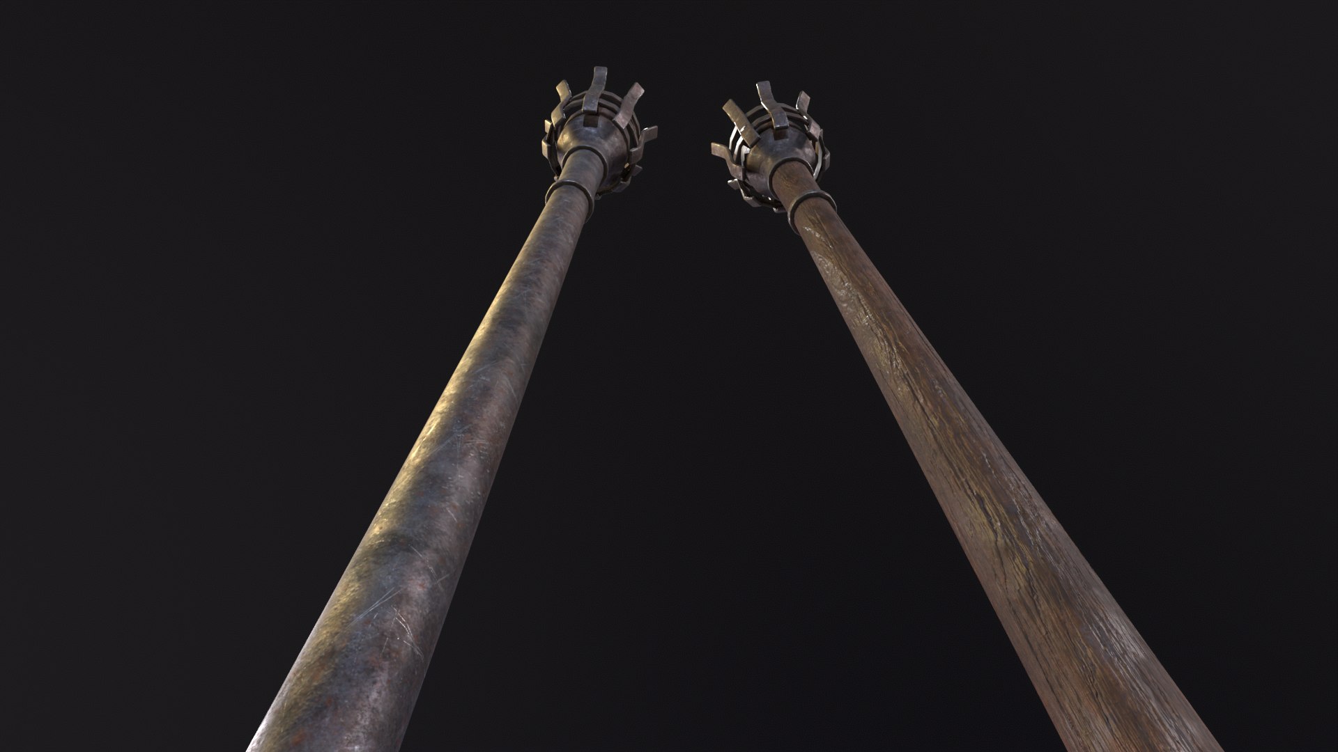Medieval Standing Torch 3D - TurboSquid 2198281