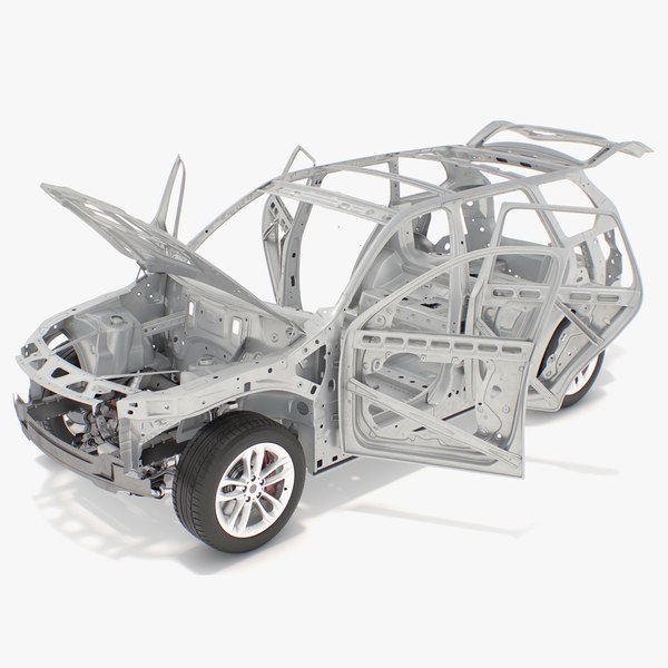 3D модель Рамная конструкция внедорожника с шасси, приспособленным для ...