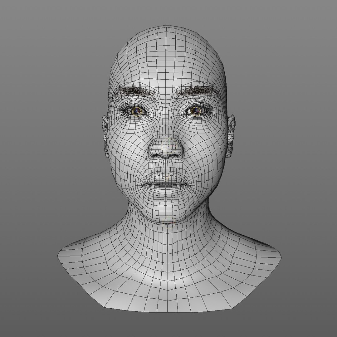3D model realistic head base mesh - TurboSquid 1438195