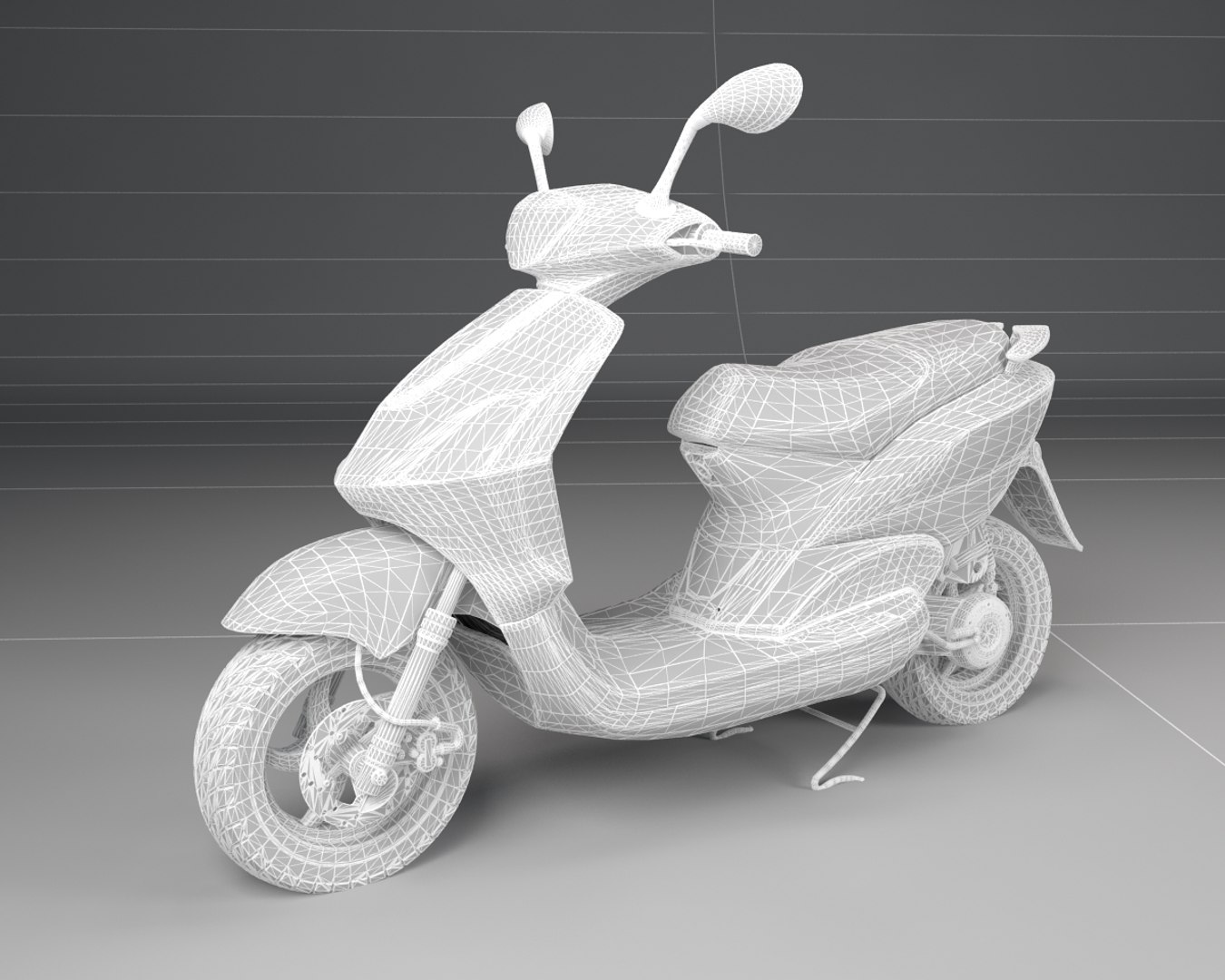 Scooter Bike Scooty Model - TurboSquid 1495545
