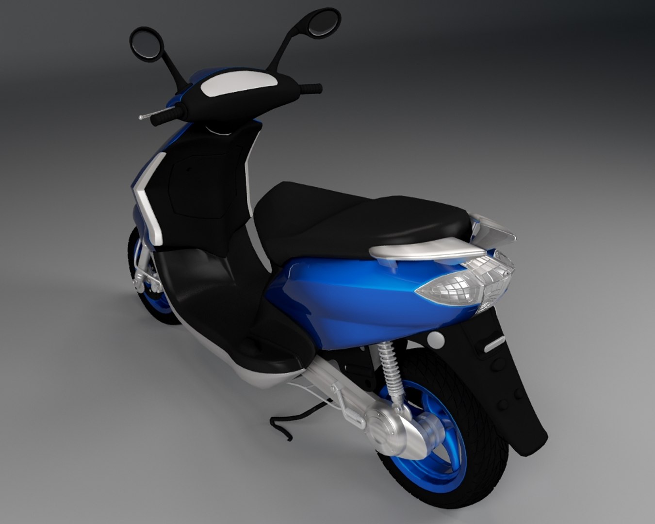 Scooter Bike Scooty Model - TurboSquid 1495545