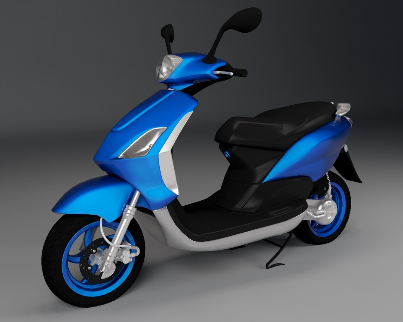 Scooter Bike Scooty Model - TurboSquid 1495545