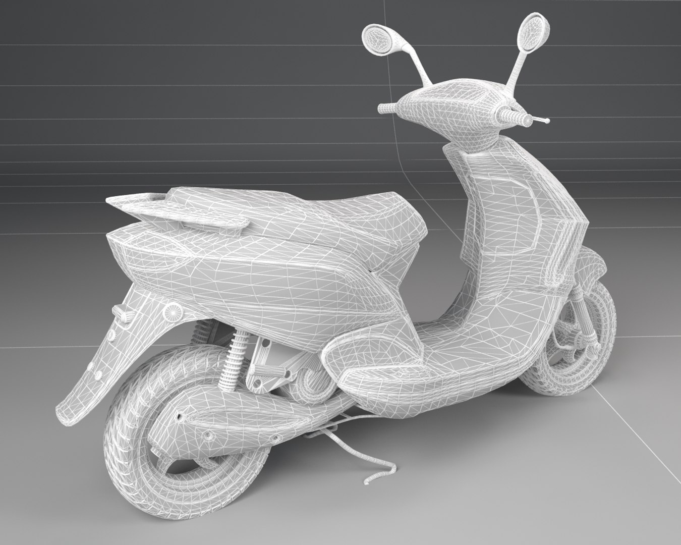 Scooter Bike Scooty Model - TurboSquid 1495545