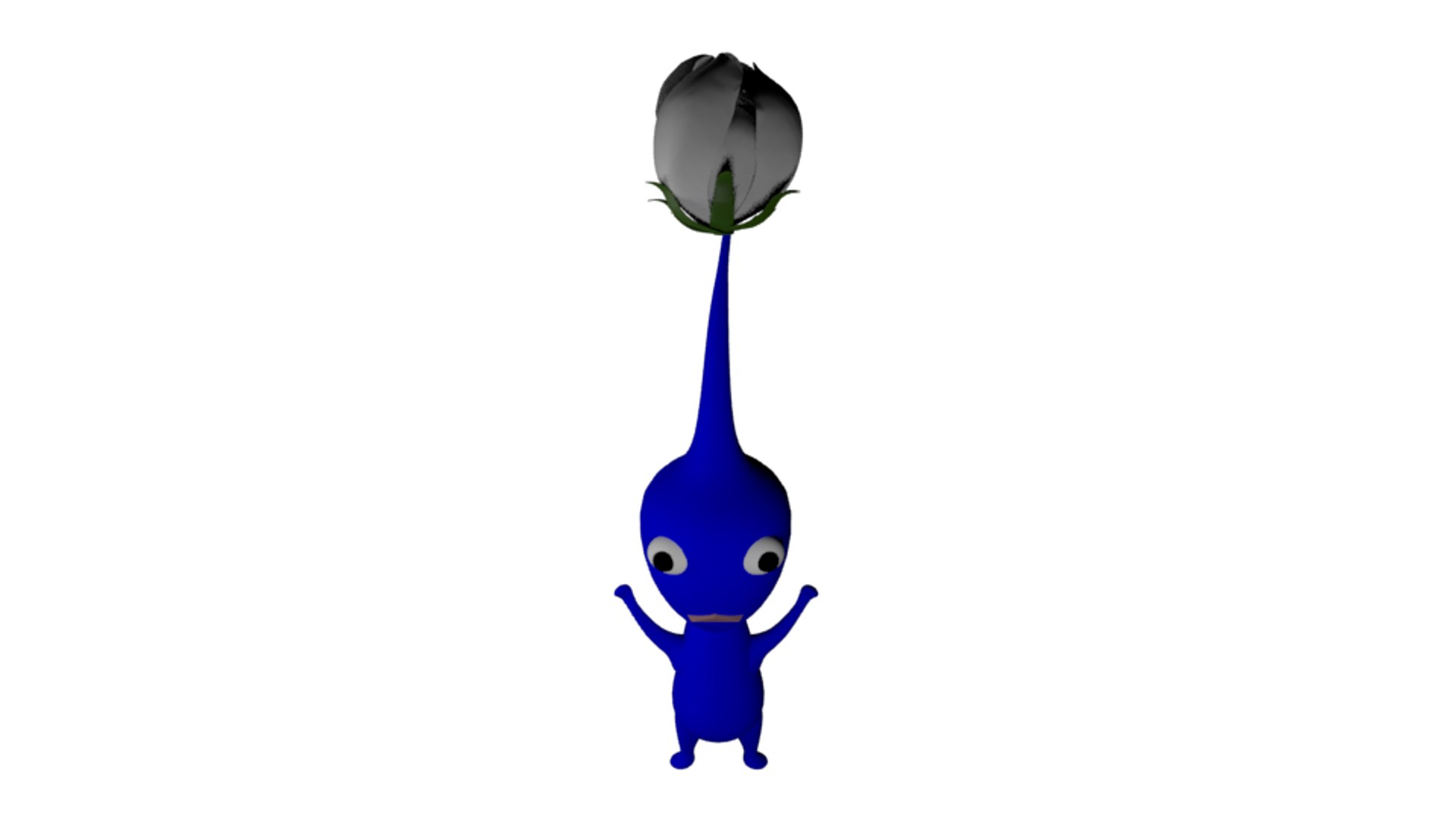 3D Blue Bud Pikmin Model - TurboSquid 1643821