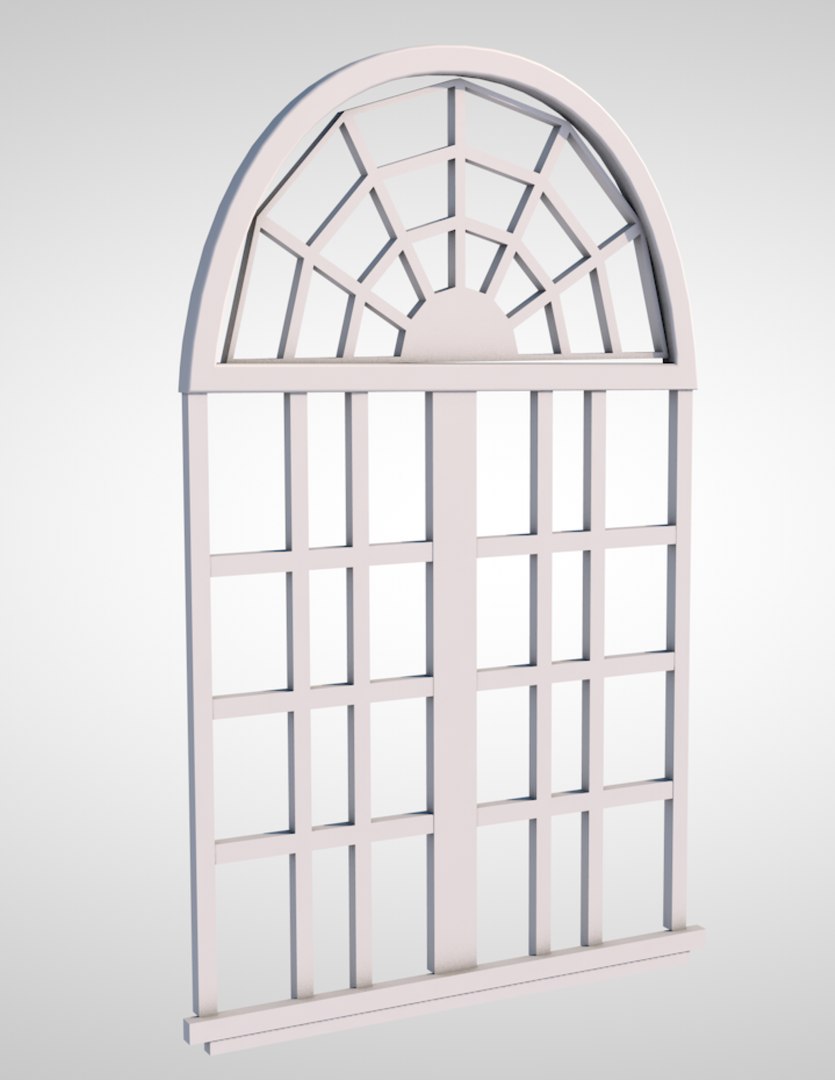 3D Window Sash Frame - TurboSquid 1400655