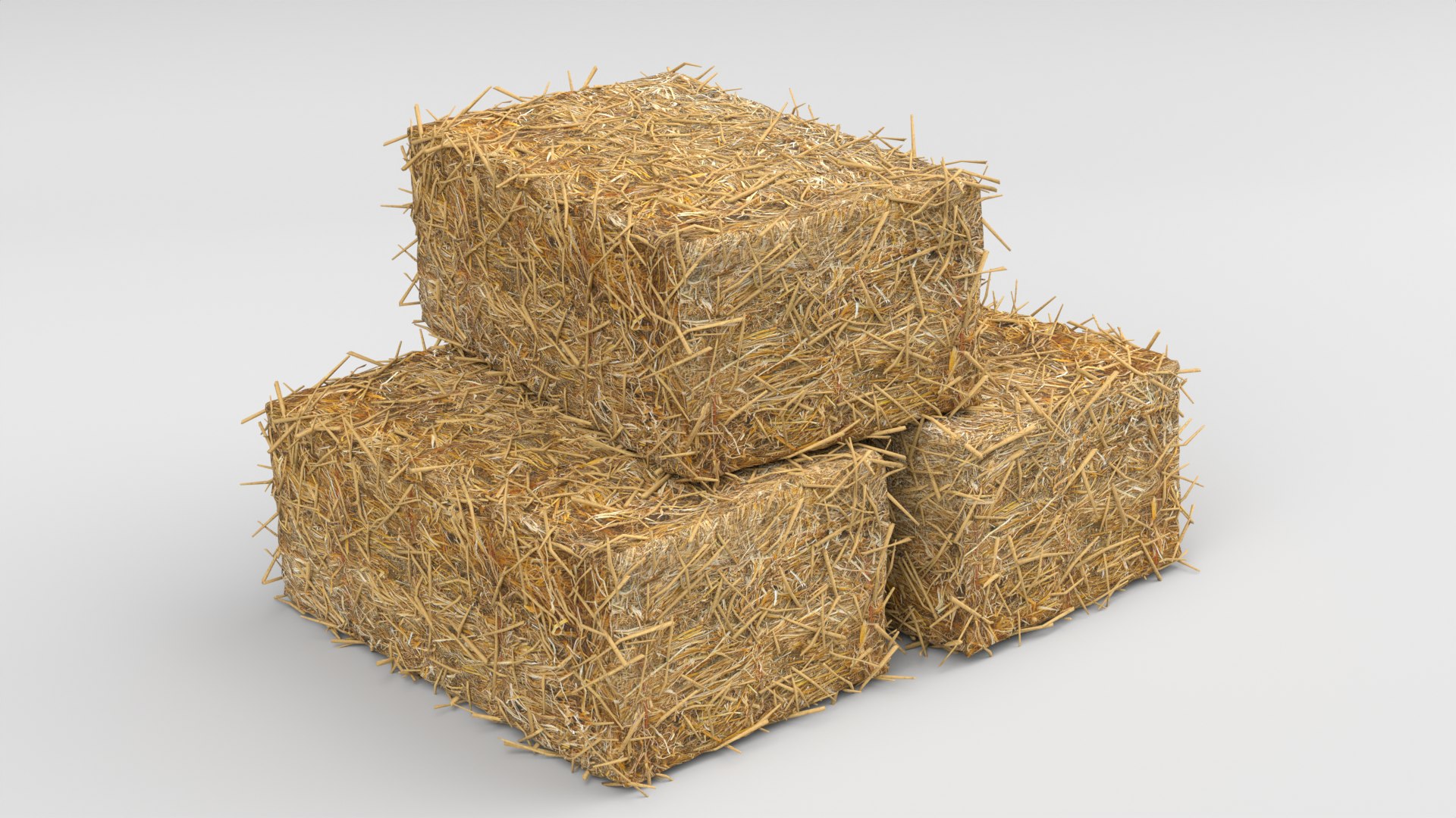 3D Hay Bale Stack - TurboSquid 2146183