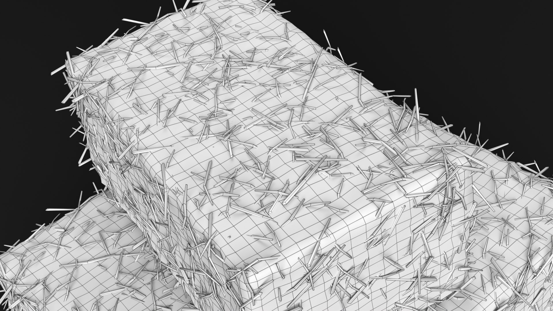 3D Hay Bale Stack - TurboSquid 2146183