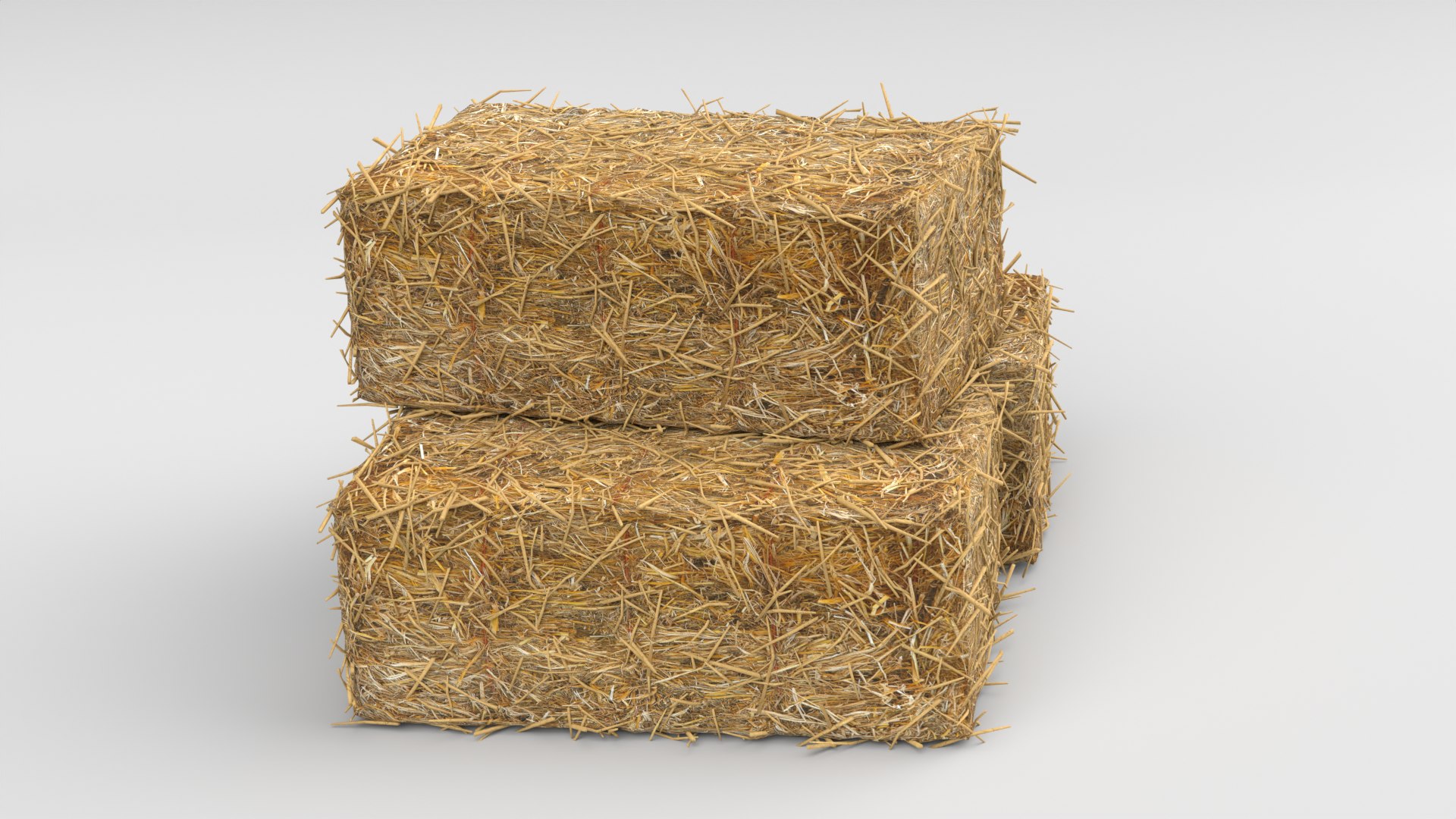 3D Hay Bale Stack - TurboSquid 2146183
