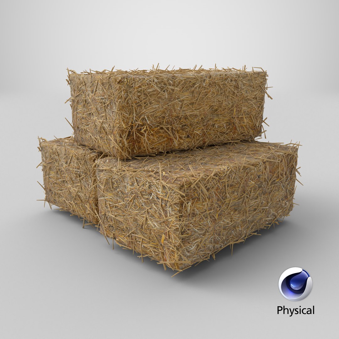 3D Hay Bale Stack - TurboSquid 2146183