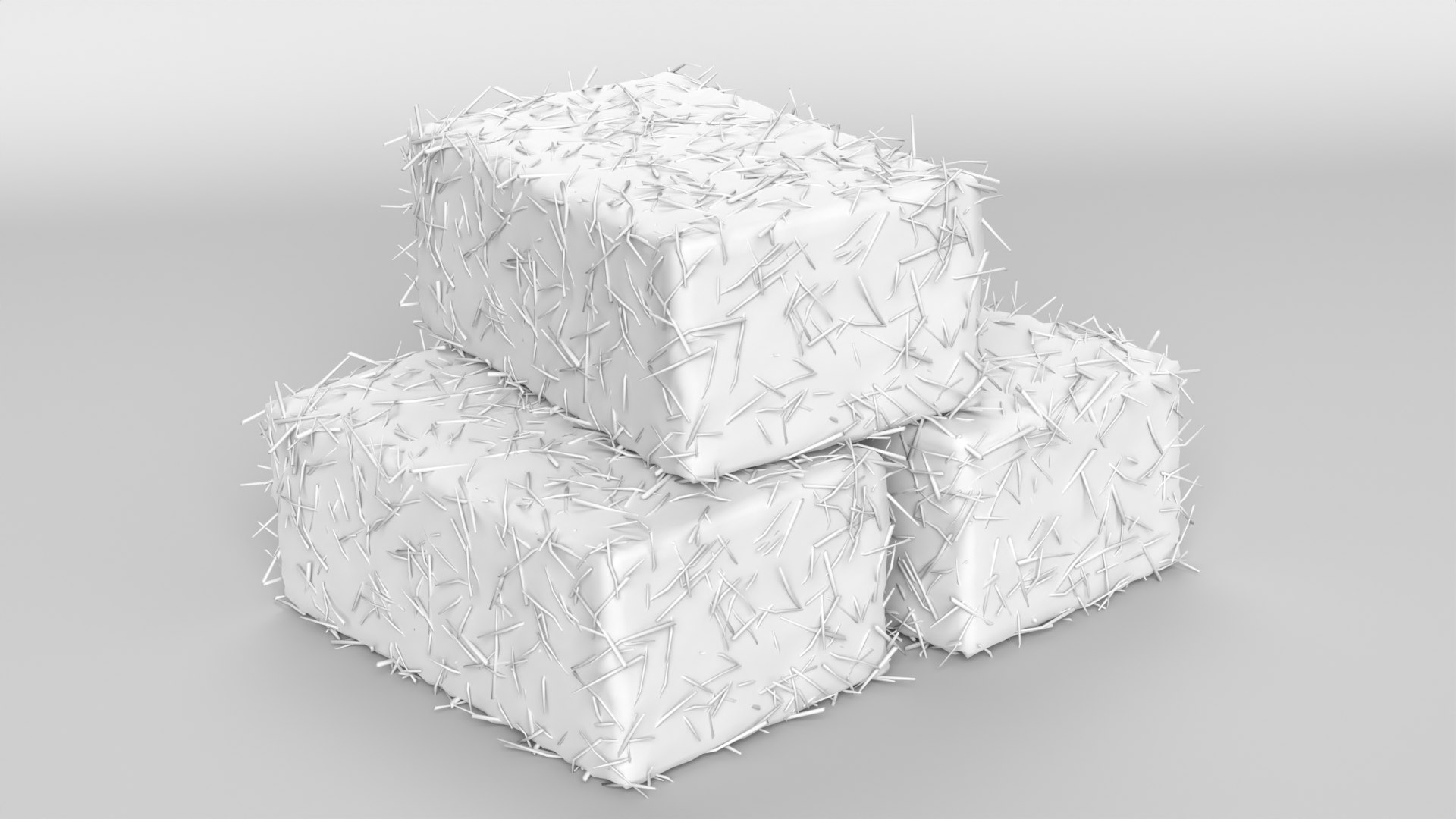 3D Hay Bale Stack - TurboSquid 2146183